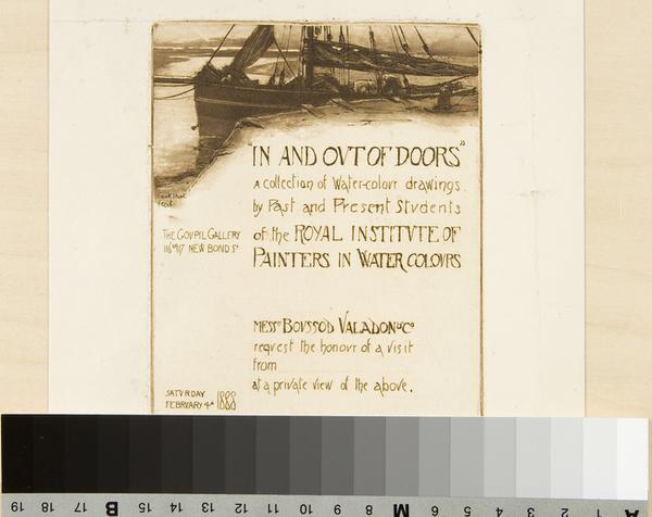 Invitation Card: In and Out of Doors (print) - Bristol Museums Collections
