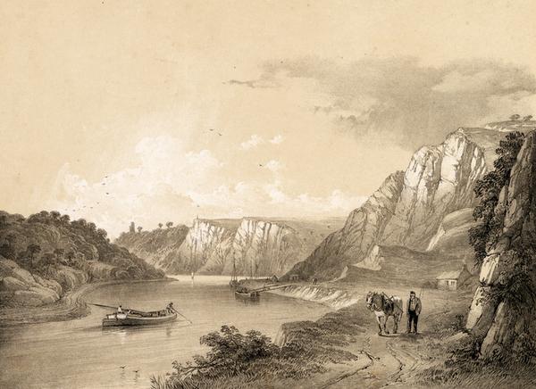 The Avon from below St Vincent’s Rock (printed illustration) - Bristol ...