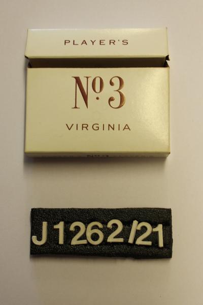 Player's No.3 Virginia Cigarette Packet (cigarette box) - Bristol ...